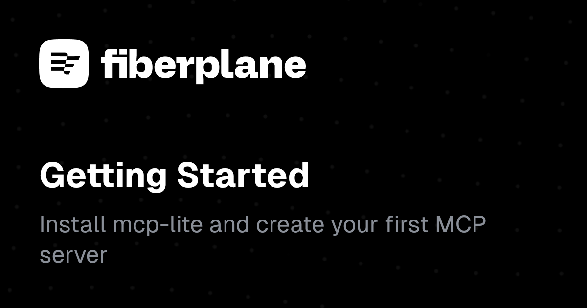 Getting Started | Fiberplane